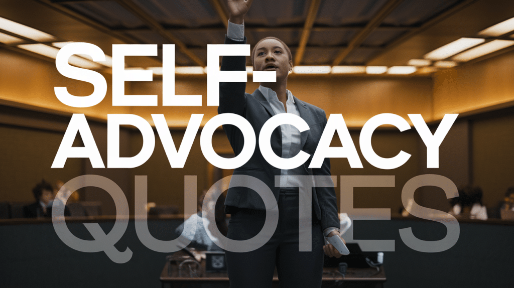 99 Powerful Self Advocacy Quotes - The Classy Chapter