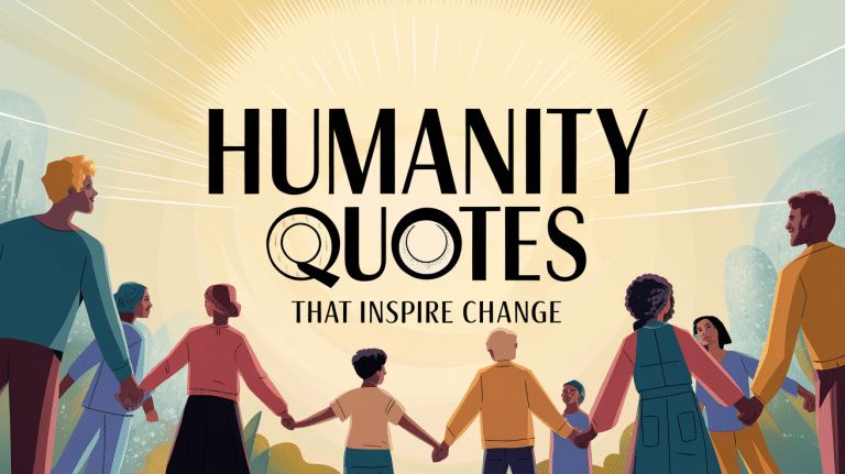 40+ Humanity Quotes That Inspire Change - The Classy Chapter