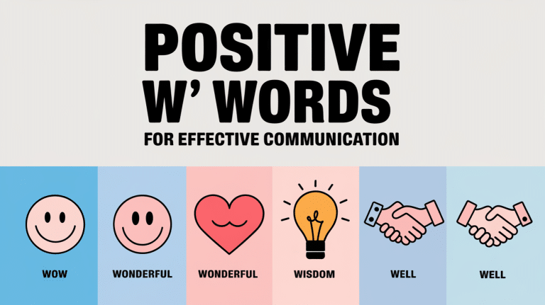 408 Positive Words That Start With W To Brighten Your Day ...