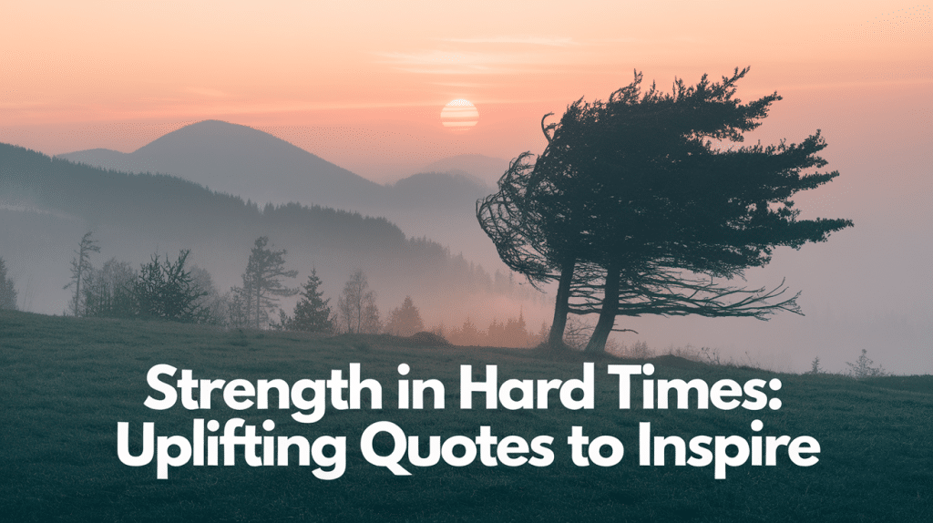 Strength in Hard Times: 140 Uplifting Quotes to Inspire - TheClassyChapter
