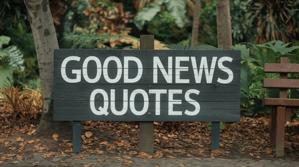 150 Good News Quotes that Will Lift Your Spirits - The Classy Chapter