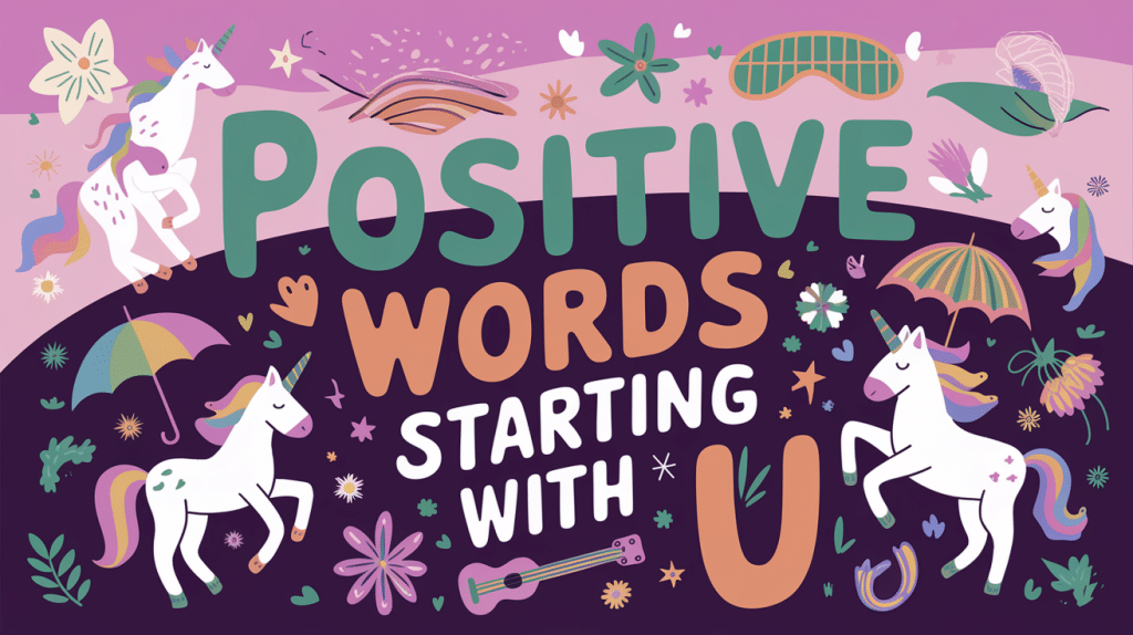 211 Positive Words that Start with U to Brighten Your Day - The Classy ...