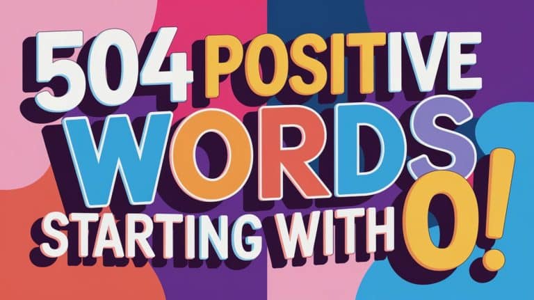 504 Positive Words That Start With O To Brighten Your Day - The Classy ...