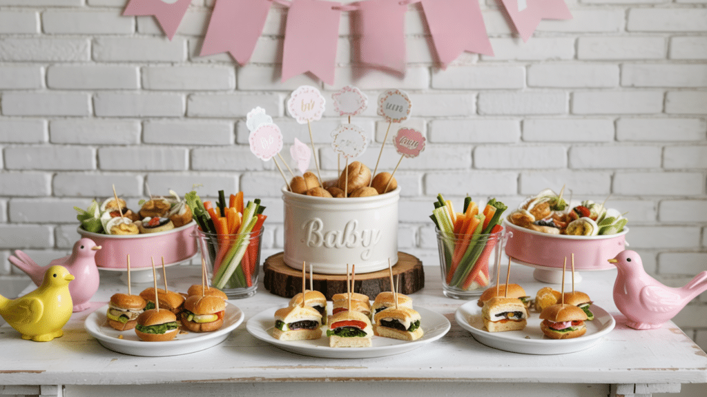 50 Simple Baby Shower Appetizers Ideas Everyone Will Love - The Classy ...